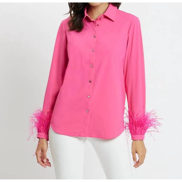 Jude Connally | Tops | New Jude Connally Randi Shirt In Carmine Rose ...
